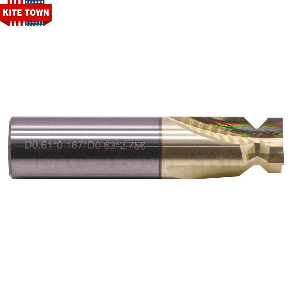 3 Flute Solid Carbide Picatinny Rail Form Tool, Milling Cutter - ZrN ...