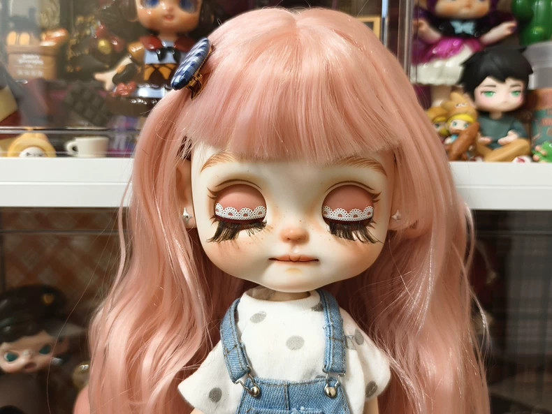 Handmade Custom Blythe Doll With Clothes + Wig Eyes Lovely Girl 1/6 BJD ...