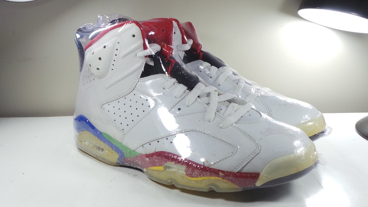 Olympic 6s 2008 Nike Air Jordan VI 6 Olympic Beijing Retro GS 2008 Sz