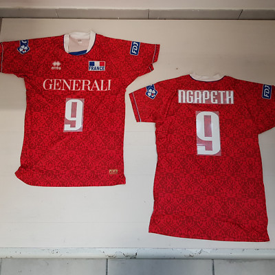 3654 ERREA FRANCIA 9 NGAPETH MAGLIA PALLAVOLO VOLLEYBALL SHIRT JERSEY ...