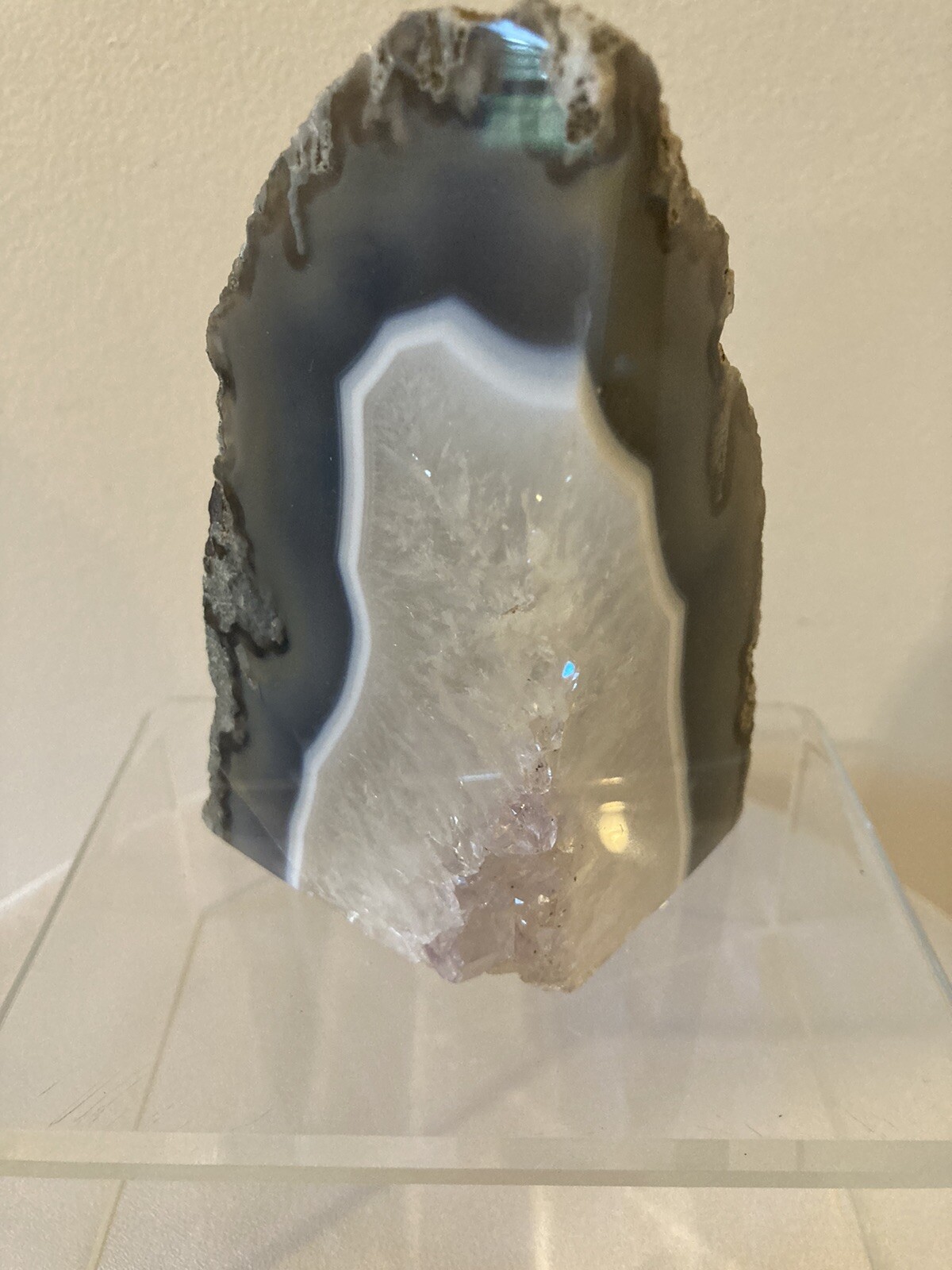 Natural Brazilian Blue Gray Agate Stone 1.6 Pounds | eBay