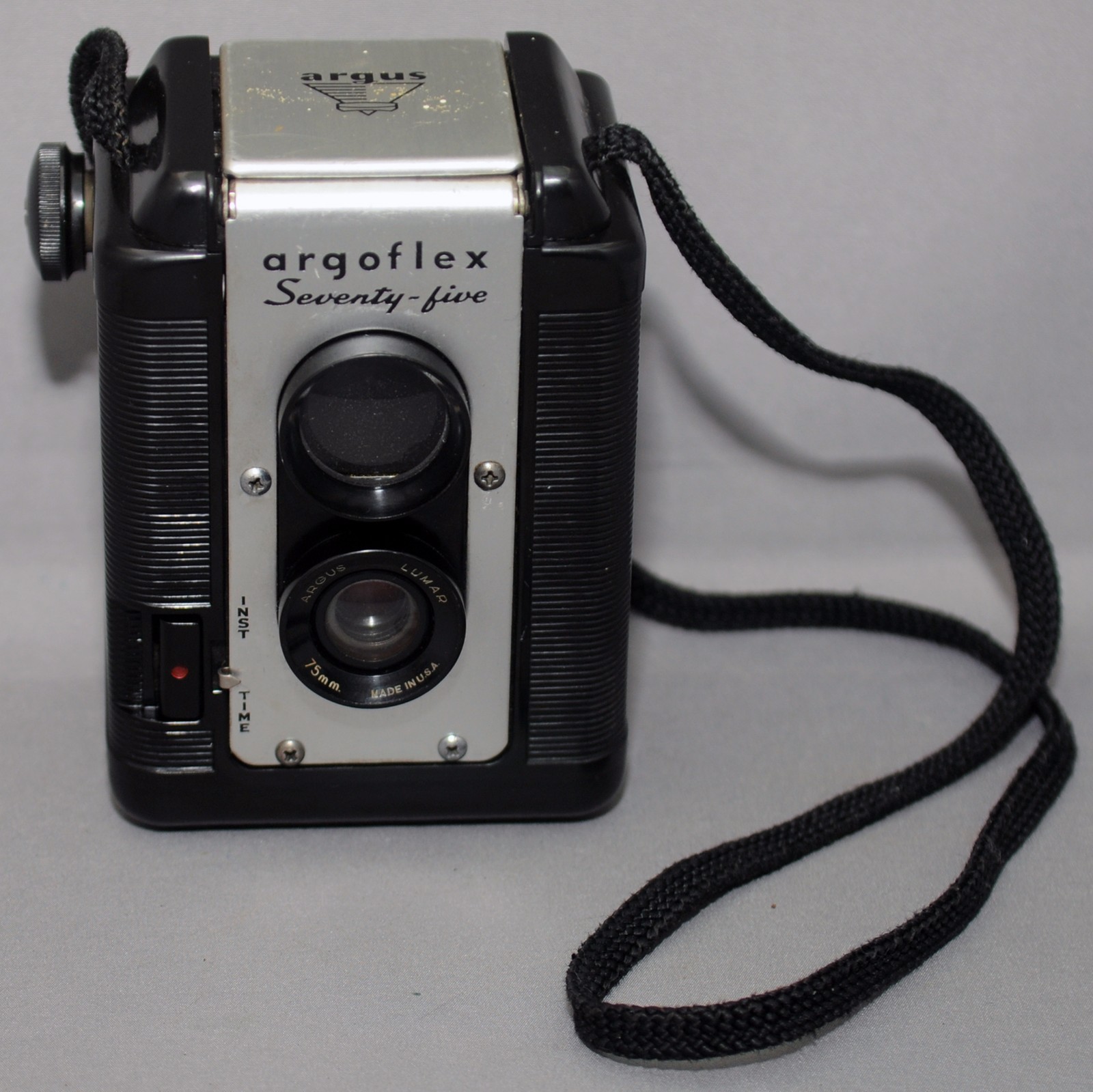 ARGUS Argoflex Seventy-five 75 BOX Vintage Film Camera LUMAR 75mm lens ...