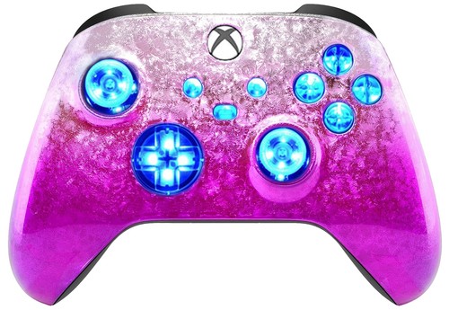 Pink Ice Silent Modz LED Controller Trigger Stop Grips for Xbox Series ...