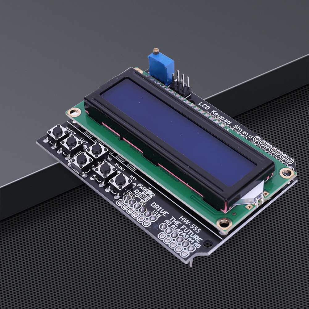 LCD1602 LCD Keypad Shield 16x2 Character 5V Electronic Components (Blue ...