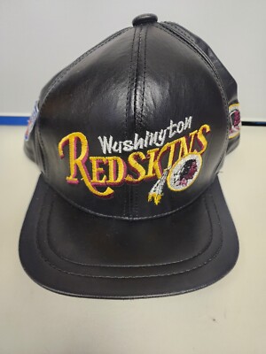 Vintage Washington Redskins Leather Strapback Hat | eBay