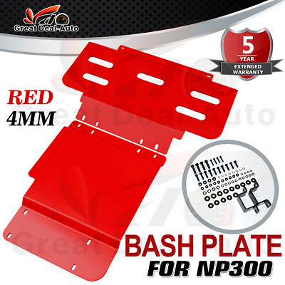 RED Bash Plate Fit for Nissan Navara NP300 Front Sump Guard Premium ...
