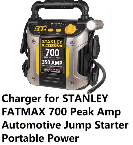 ac Adapter Power Charger For STANLEY FatMax 700 Peak Amp Automotive ...