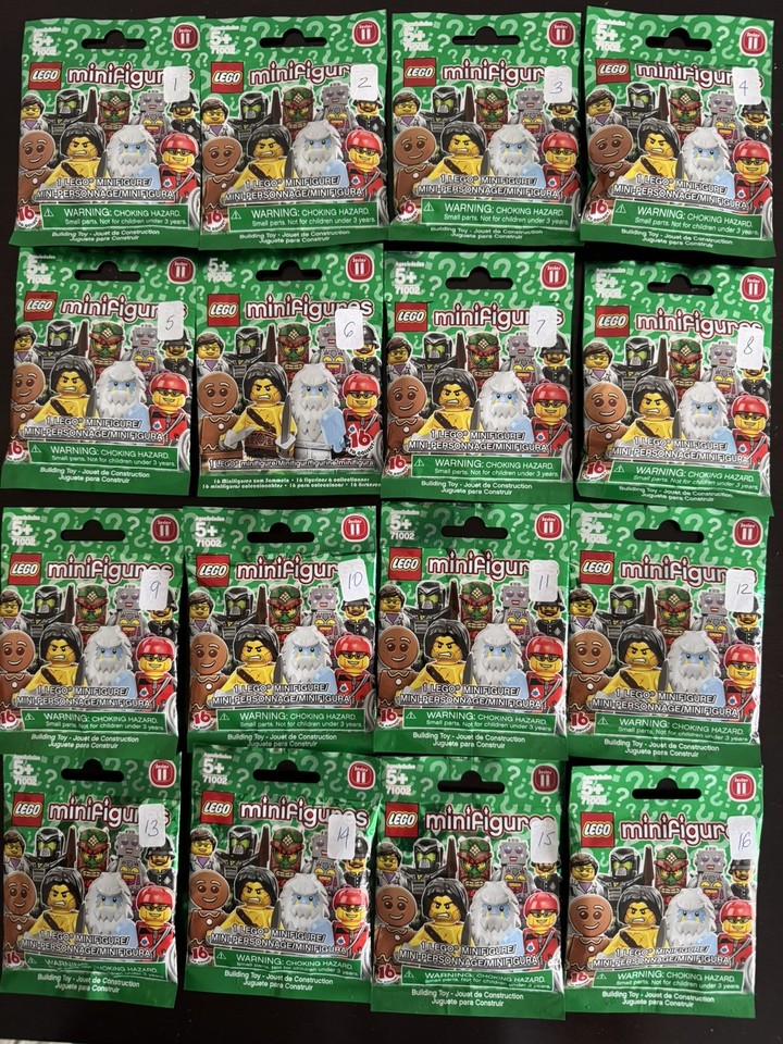 LEGO CMF Series 11 - Complete Set Of 16 Minifigures - NEW Factory ...
