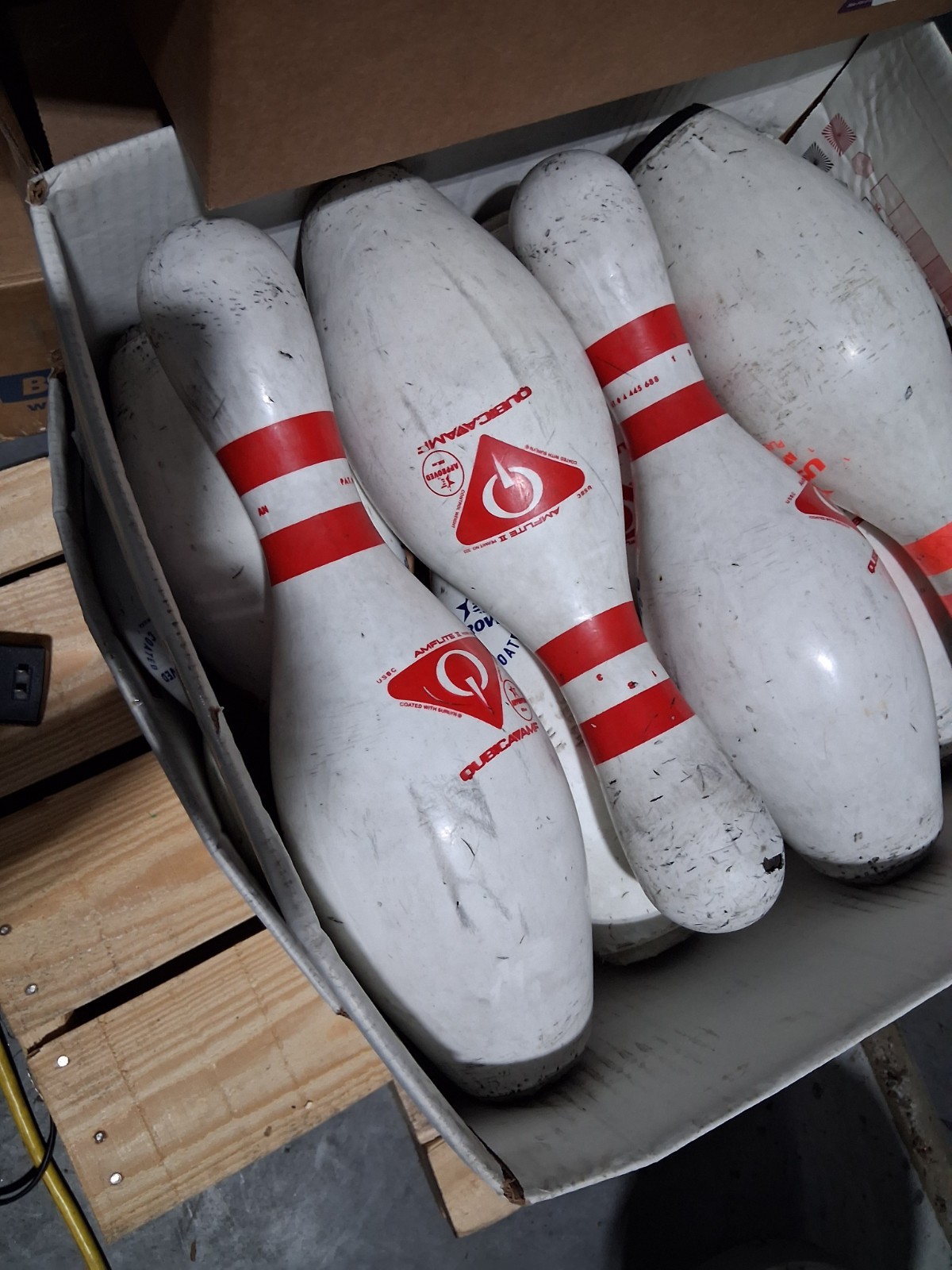 Amflite II Non Glow Bowling Pin Qubica AMF USBC Plastic Coated. Used 1 ...