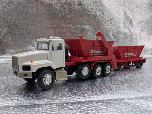 Conrad 30108 1:50 International Skip Loader Truck & Trailer BUCHEN ...
