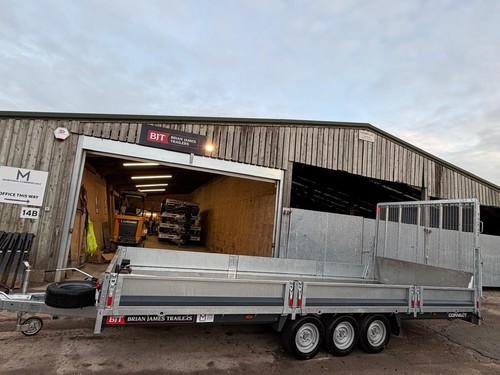 New Brian James 18ftx7ft Flatbed Trailer Triaxle Connect 3.5t tilt bed ...
