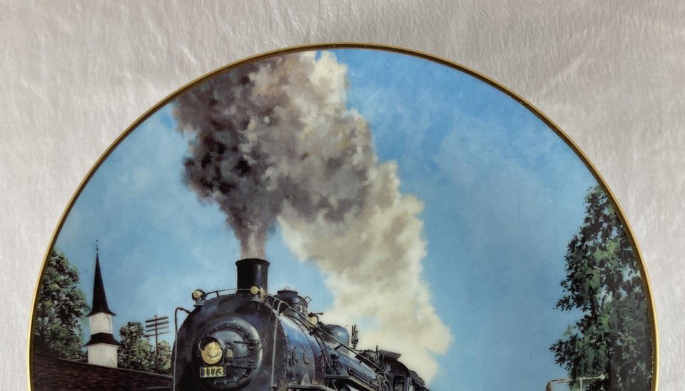 THE PANAMA LIMITED Great American Trains Plate Jim Deneen Passenger ...