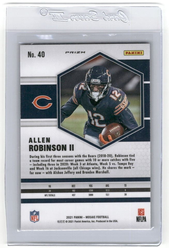 ALLEN ROBINSON 2021 MOSAIC ORANGE REACTIVE BEARS PENN STATE LIONS K3 | eBay