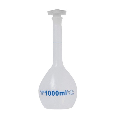1000ml Polypropylene Volumetric Measuring Flask, Graduated, Chemical ...