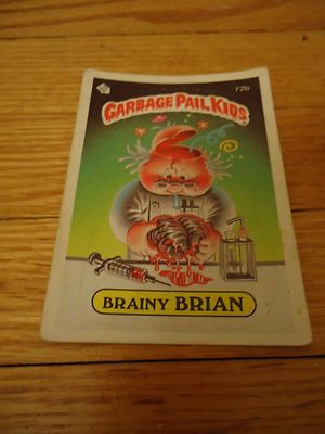 Garbage Pail Kids Series 1985 2 2nd 72b Brainy Brian Trading Cards | eBay