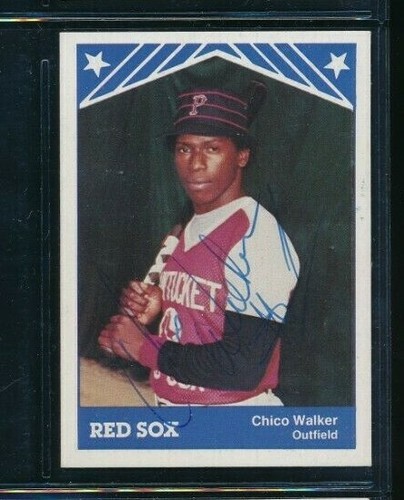 1983 TCMA Pawtucket Red Sox signed autographed Chico Walker swsw6 | eBay