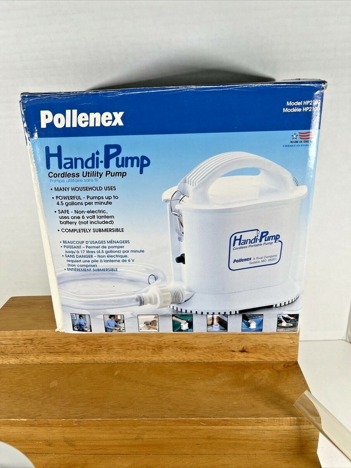 Pollenex Handi-Pump cordless utility pump 4.5 GPM HP2100 Submersible ...