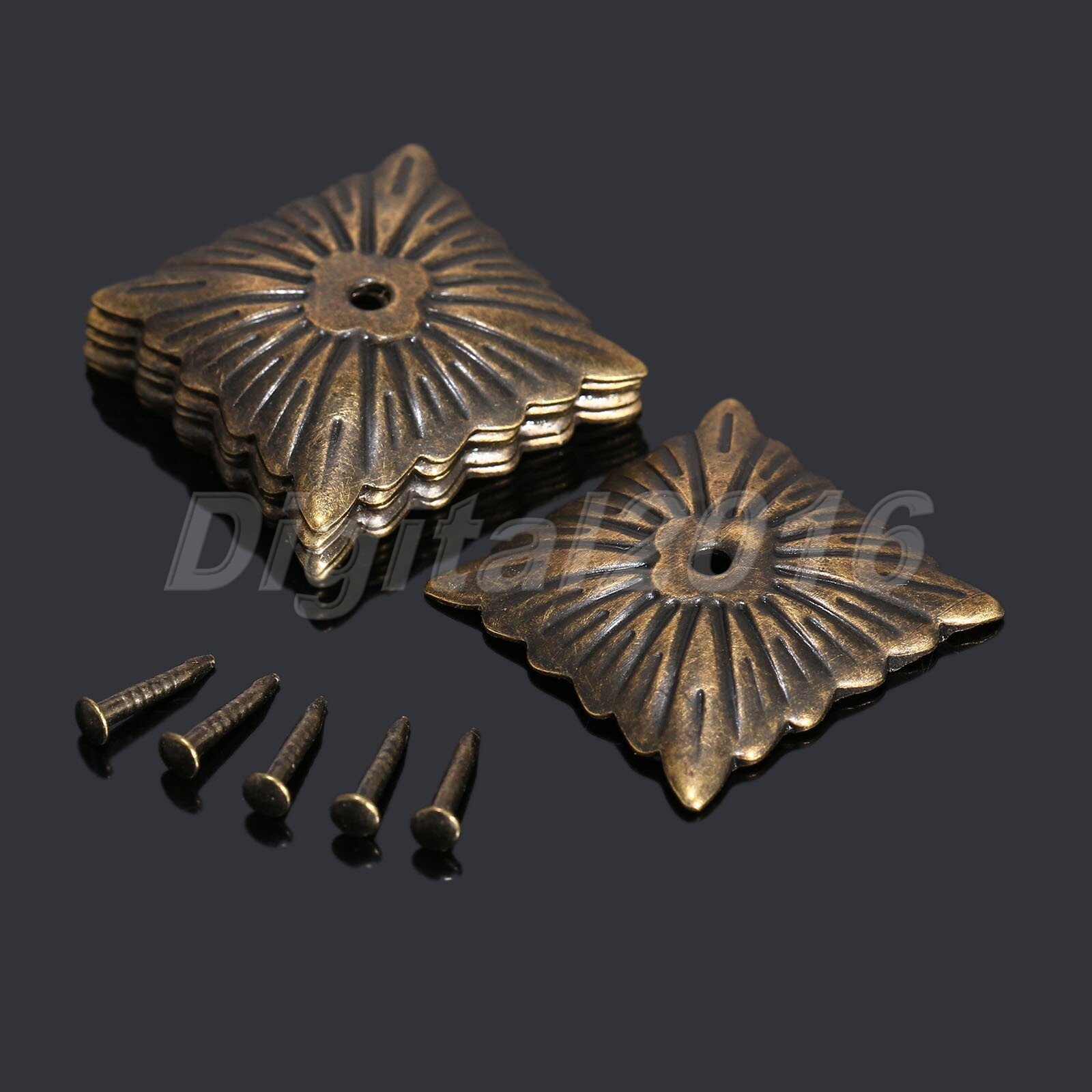 100PCS Antique Bronze Square Upholstery Tacks Furniture Decorative ...