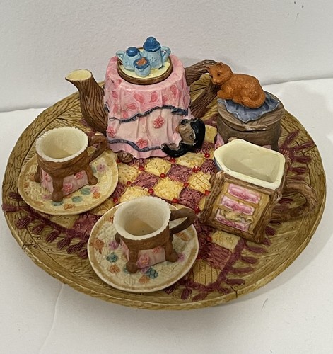 Decorative Miniature Mini Tea Set Dog, Cat Mouse Quilt 10 Pieces | eBay