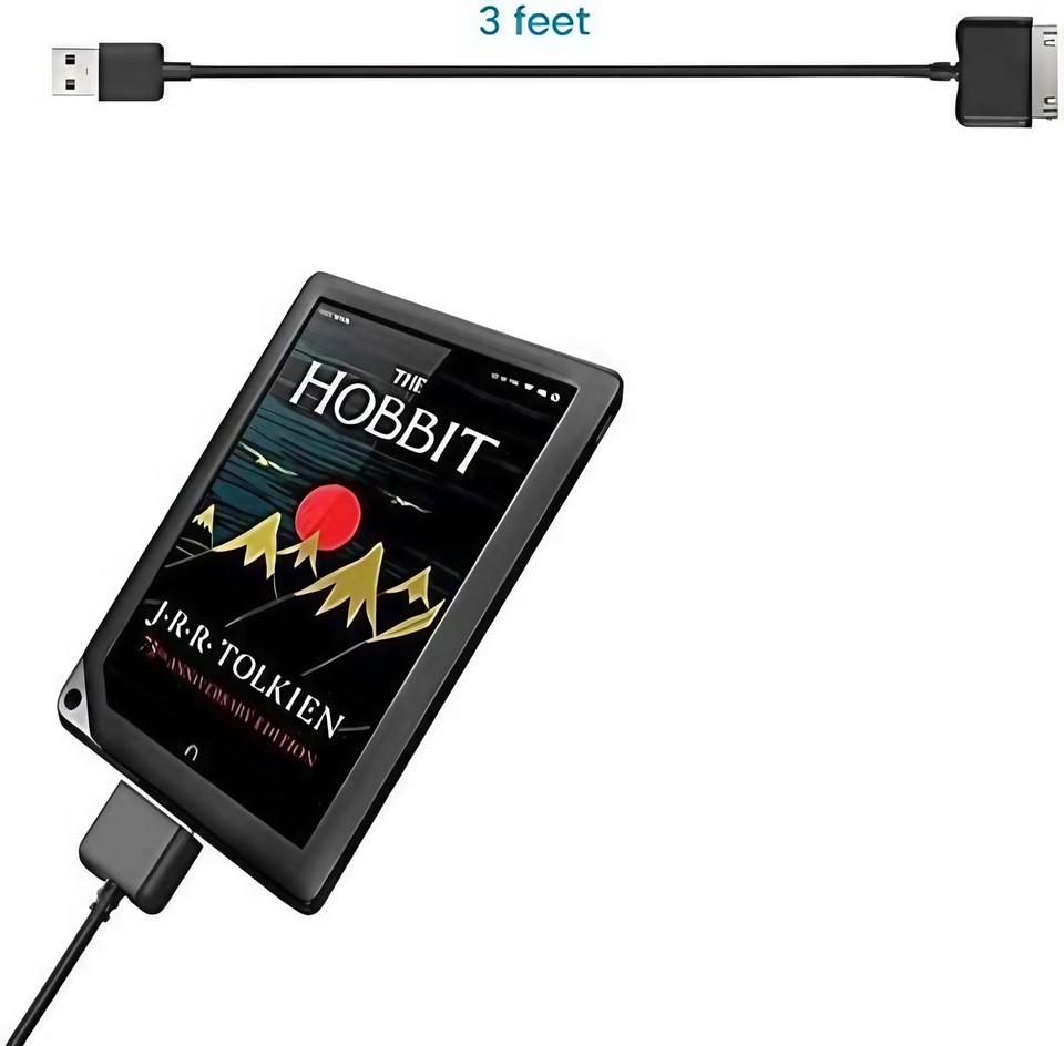 Barnes & Noble Nook Tablet Charger Cable USB Charging and Data Sync for ...