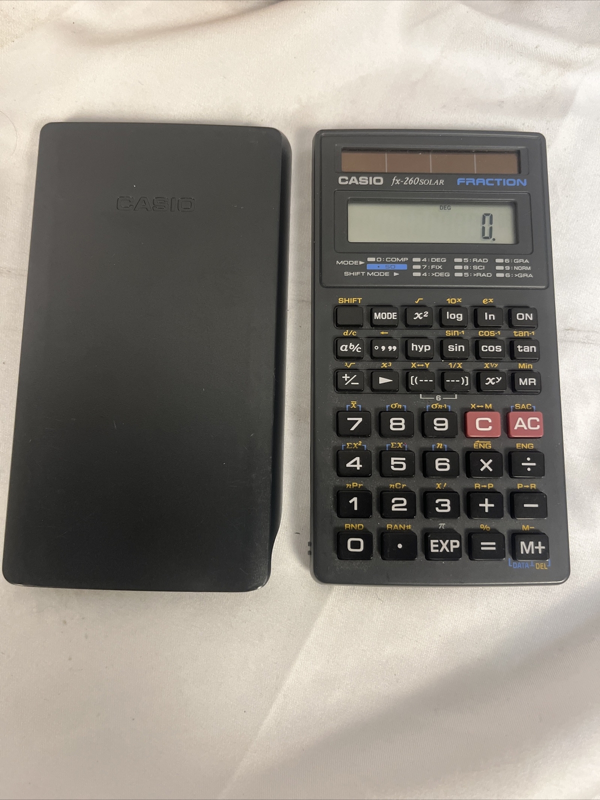 CASIO FX-260 Solar Fraction Scientific Calculator with Slide Cover ...