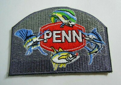 PENN REELS EMBROIDERED IRON-ON PATCH 3" x 2.25" | eBay