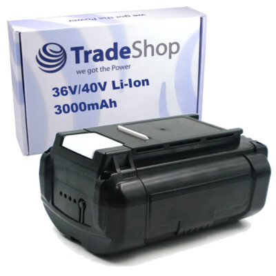 Li-Ion Akku 36V/40V / 3000mAh für Ryobi RBC36X20B RBC36X26B RLT36C3325 ...