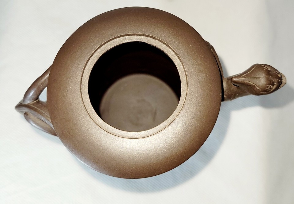 Vintage Purple Clay Chinese Yixing Lizard Dragon Signed Teapot | eBay