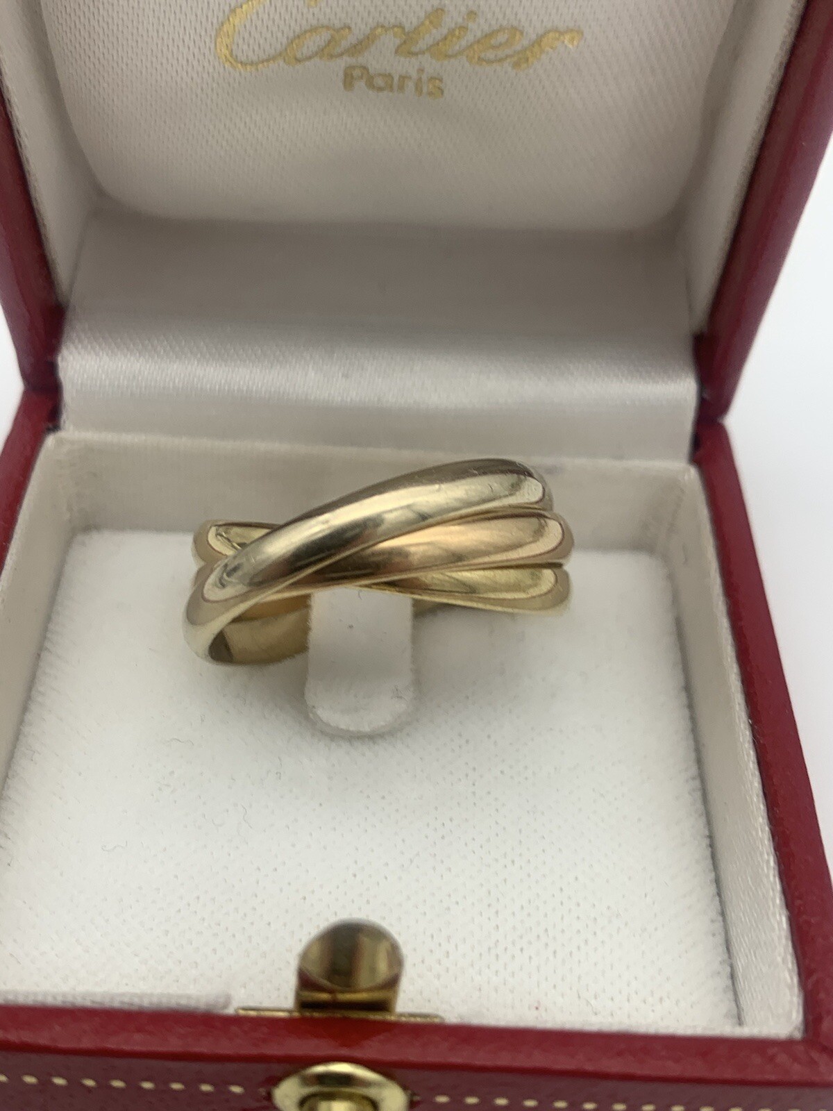 Cartier Trinity Ring 18k Gold With Original Box - Gem