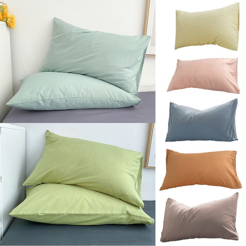 Home Textile Solid Color Pillowcase Bedding Pillowcase Japanese ...