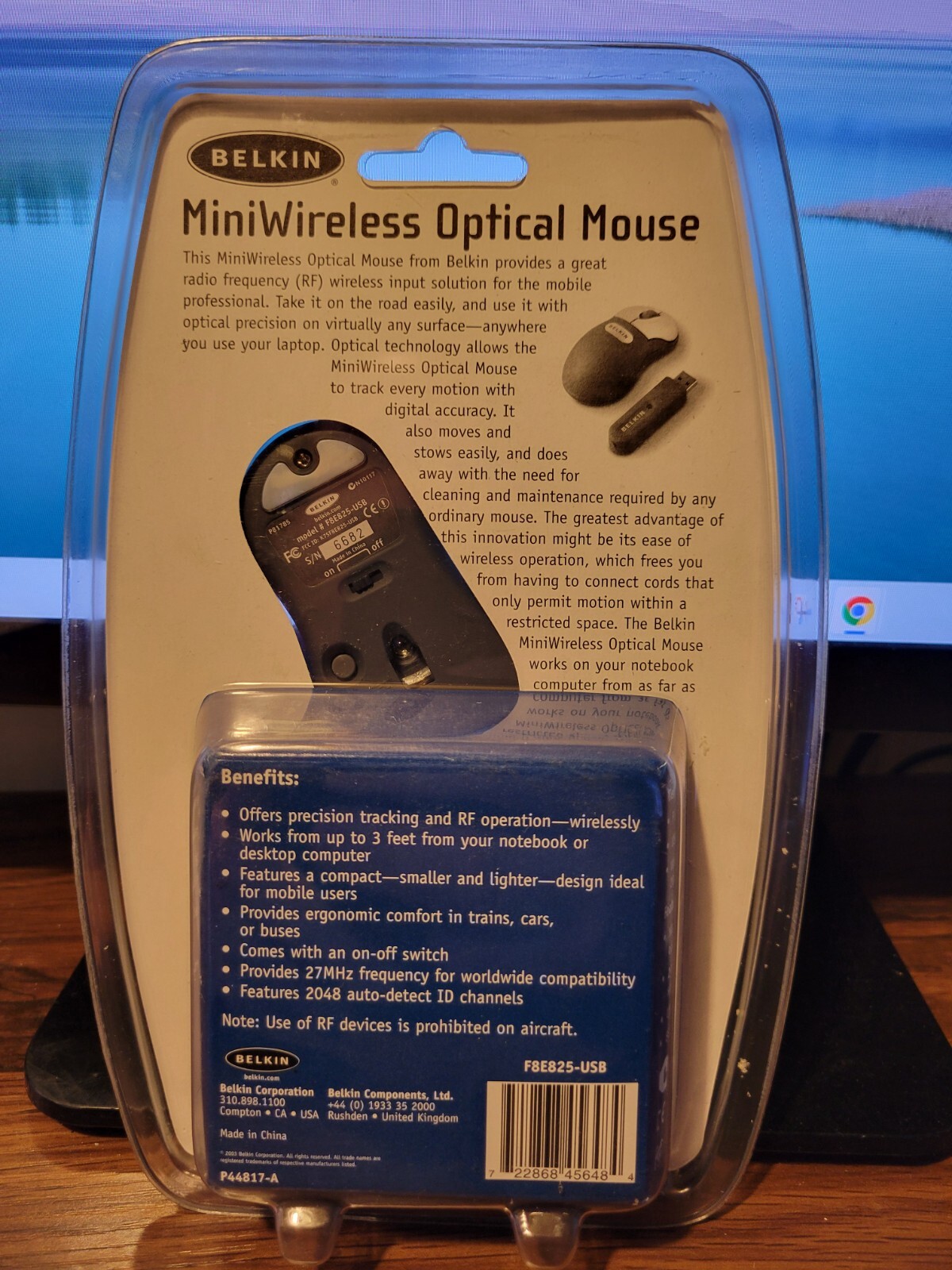 Belkin Grey Mini Wireless Optical Mouse F8e825-usb for sale online | eBay