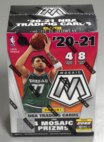 2020-21 Panini Mosaic NBA Basketball Blaster Box 8-Packs Factory Sealed ...