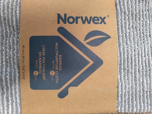 Norwex Bamboo Multi-Purpose Enviro Cleaning Cloth BacLock Grey Striped ...
