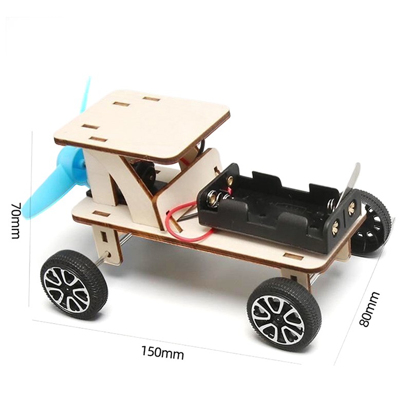 Electric Wind Powered Car DIY Science Toys Children Educational STEM ...