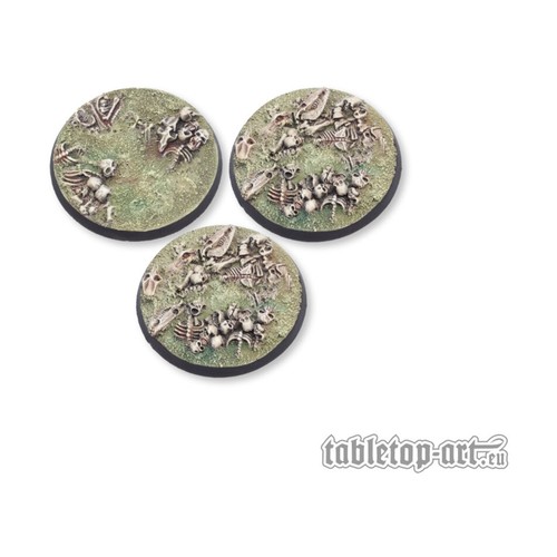 Tabletop Art Mini Base Bone Field 50mm Round Base - Bonefield (3) New ...
