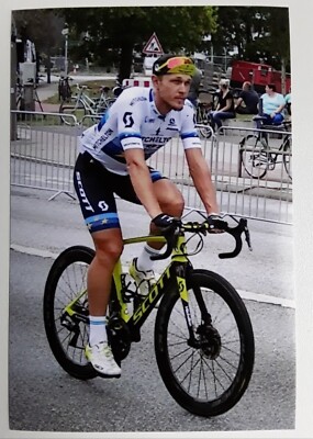 CYCLISME Photo Cycliste MATTÉO TRENTIN CHAMPION D'EUROPE 2018 . | eBay