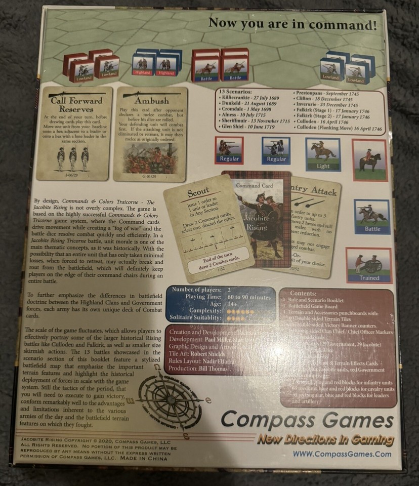 Compass Wargame Commands & Colors Tricorne - Jacobite Rising Box *NEW ...