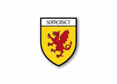 Sticker Car Motorcycle Adhesive Souvenir Vinyl Somerset Coat of Arms | eBay