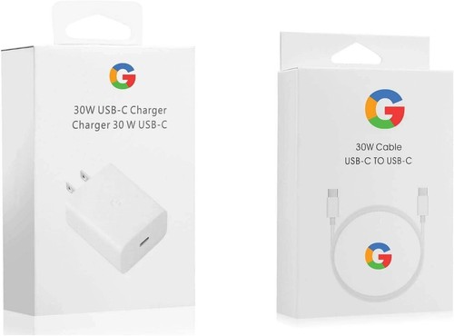 30W Google Charger Fast Wall Charger With USB-C Cord Google Pixel 7 6 ...