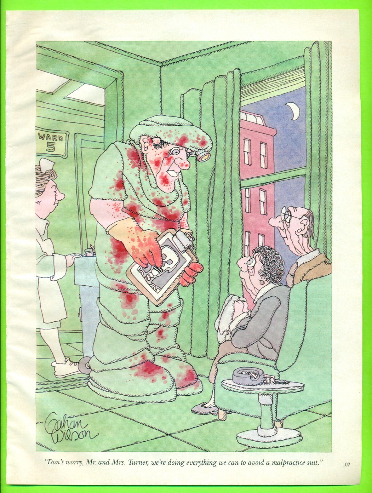 1994 Print Ad GAHAN WILSON "Don't worry, Mr. and Mrs. Turner" Humorous ...