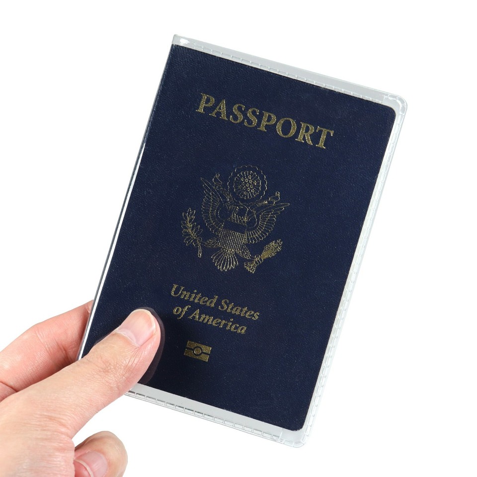 Clear Passport Cover Plastic Passport Protector Vinyl ID Card Protector ...