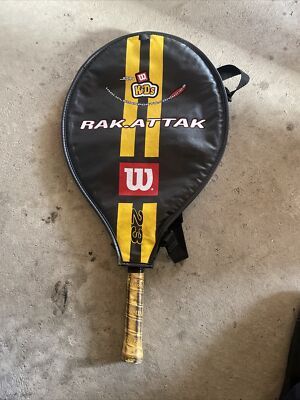 Youth Wilson Rak Attak 21 Titanium Soft Shock Tennis Racket With Cover ...