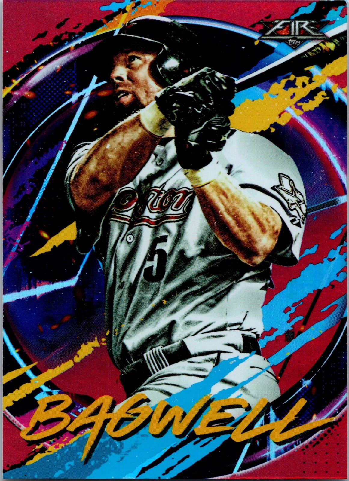 2020 Topps Fire Red Foil Jeff Bagwell Houston Astros Baseball Cards MLB ...