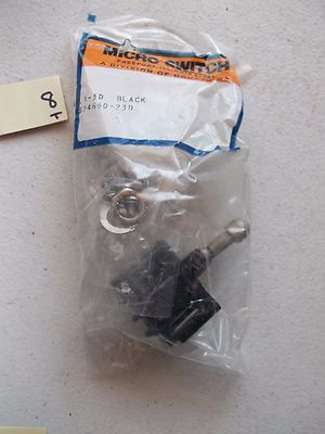 NEW IN PKG MICRO SWITCH 4TL1-3D TOGGLE SWITCH BLACK MS24660-23D (322 ...