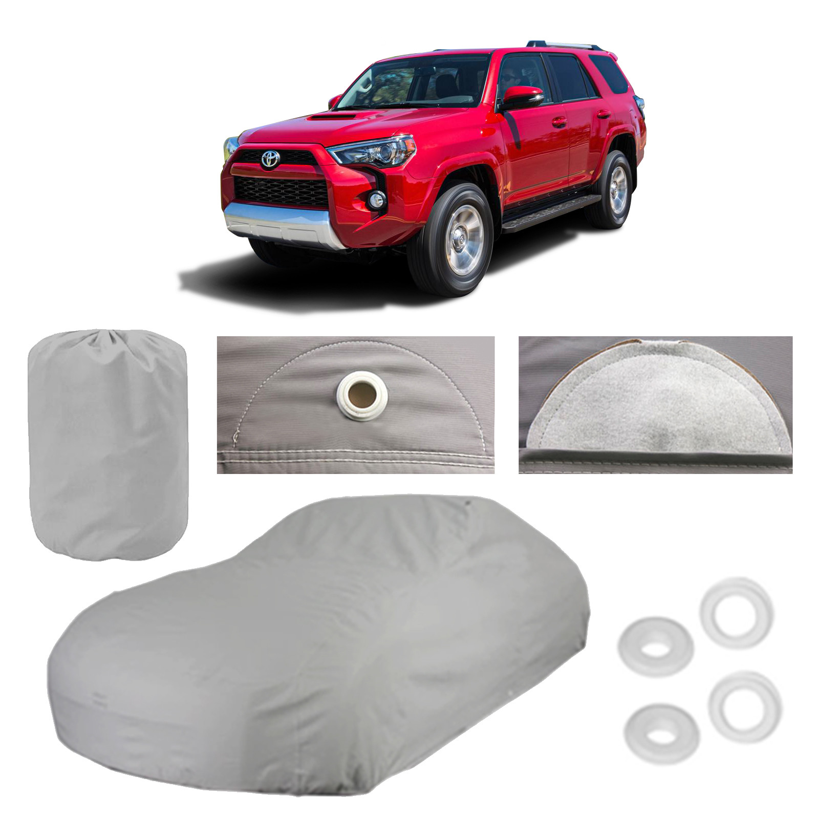 Fits Toyota 4Runner 4 Layer SUV Car Cover Outdoor Water Proof Rain Sun ...