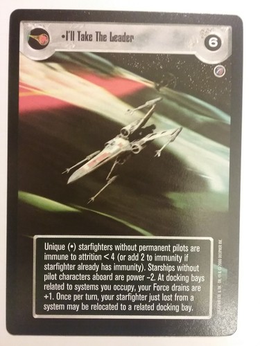 STAR WARS CCG I'LL TAKE THE LEADER DEATH STAR II DS2 RARE DECIPHER CARD ...