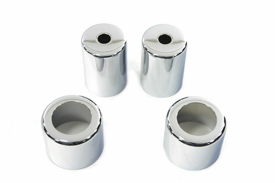 Chrome Spring Fork Spring Cover Set for Harley Davidson by V-Twin | eBay