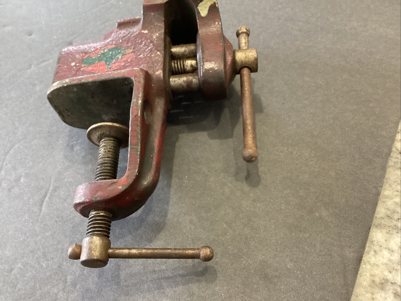 Vintage Watchmaker's Clockmaker Jeweler Miniature Vise 1 3/4” Jaws Free ...