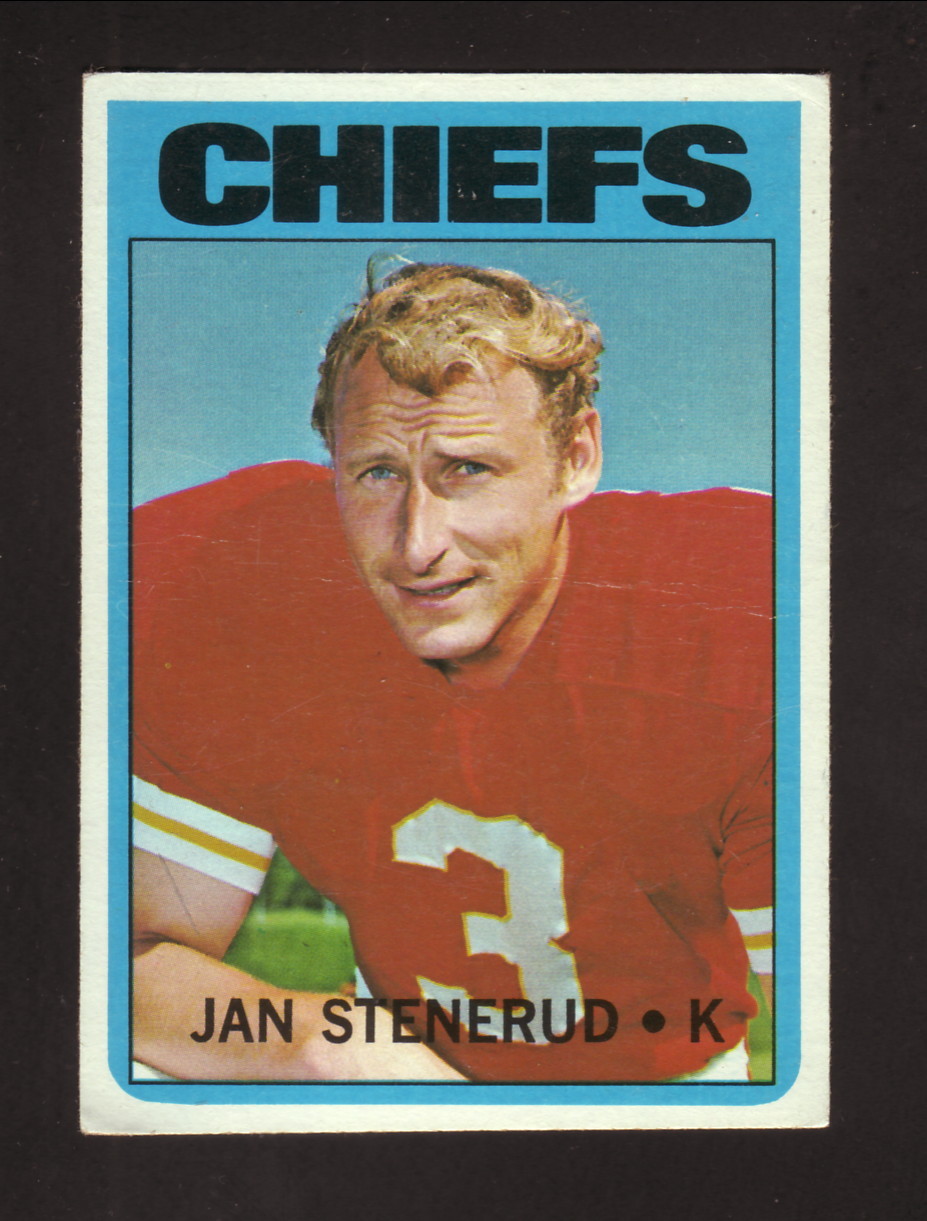 Jan Stenerud--Kansas City Chiefs--1972 Topps Football Card | eBay