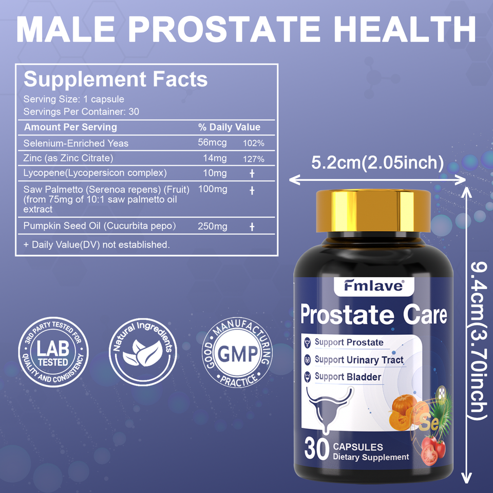 Prostate Health Formula, Urinary Relief & Prostate Function 30 Caps Saw ...